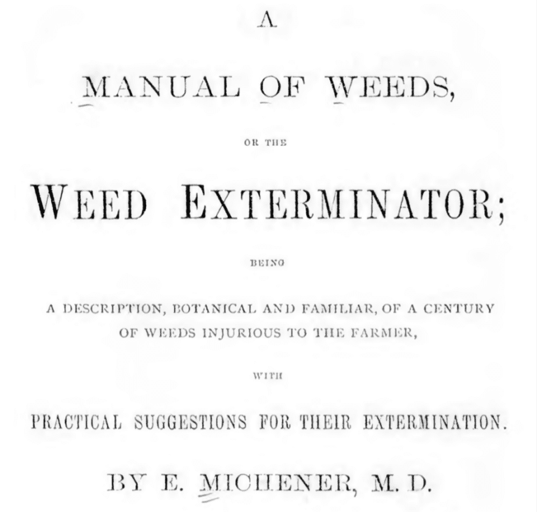 Fighting Weeds in 1872: A Trip Back in Time to the First Weed ...